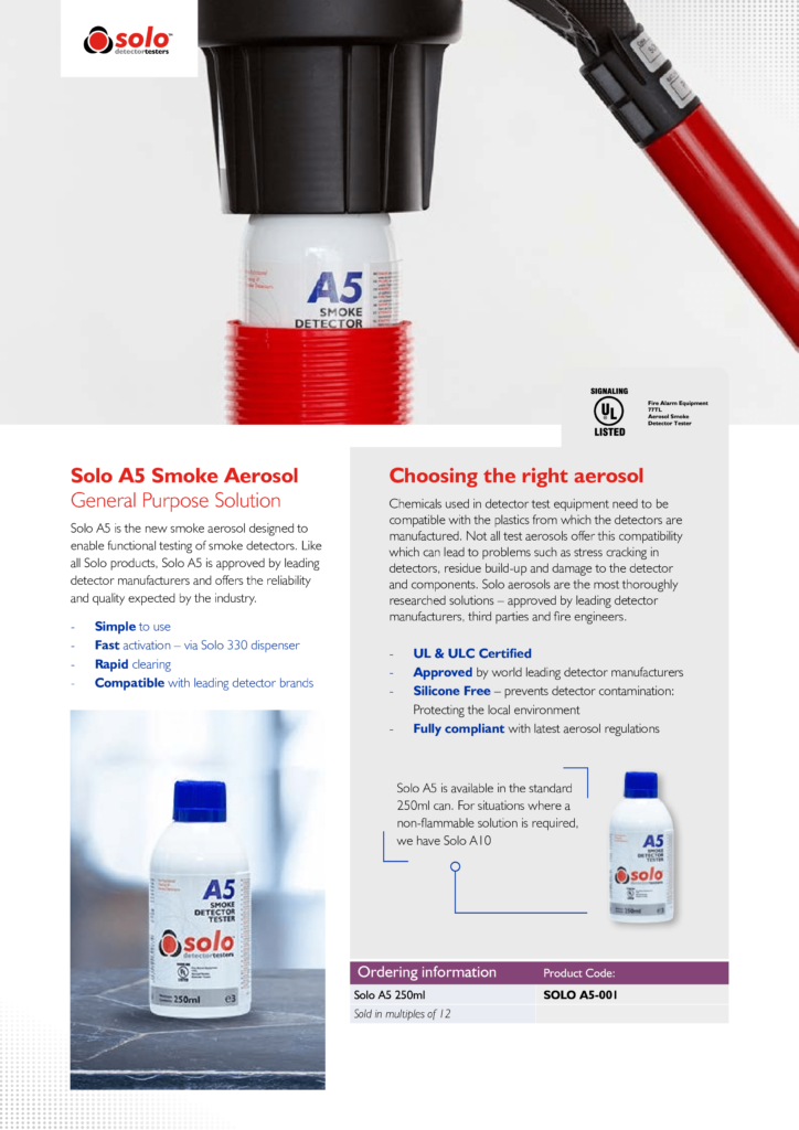 Solo A5 Smoke Detector Tester | Crowngas Qatar